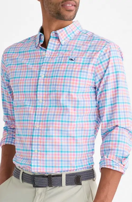 Vineyard Vines Mangrove Upf 30+ Button-down Shirt