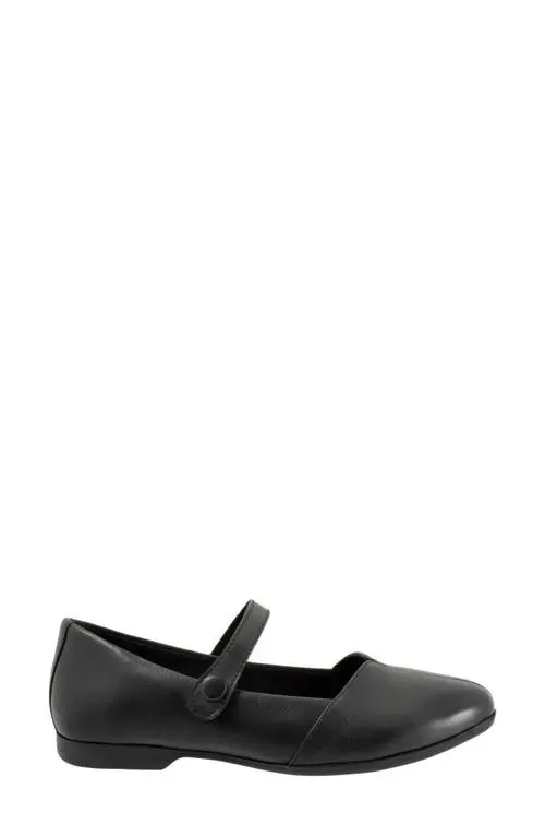 Trotters Irene Mary Jane Flat - Black