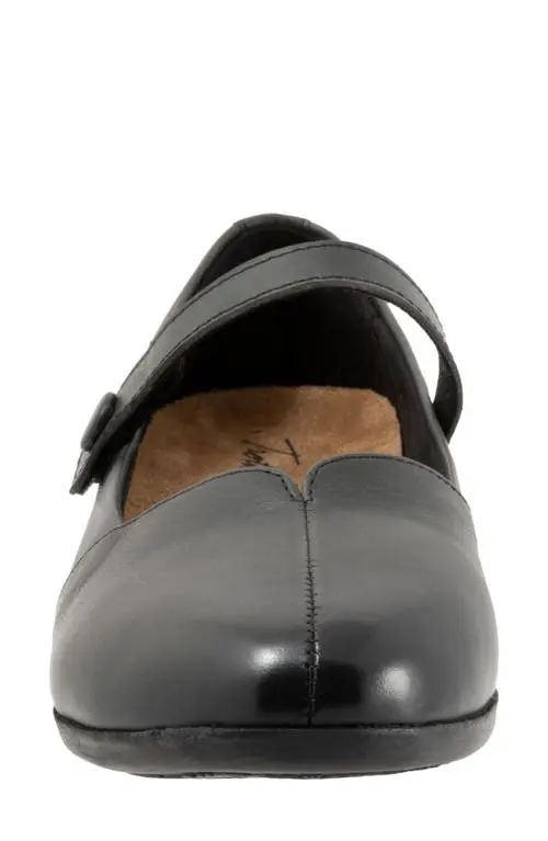 Trotters Irene Mary Jane Flat - Black