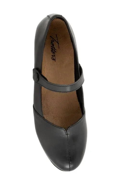 Trotters Irene Mary Jane Flat - Black