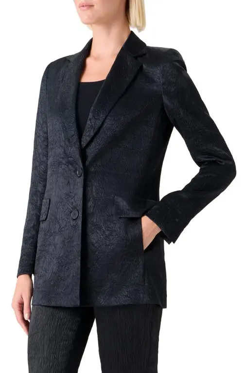 Akris Relaxed-fit Crinkled Satin Jacket