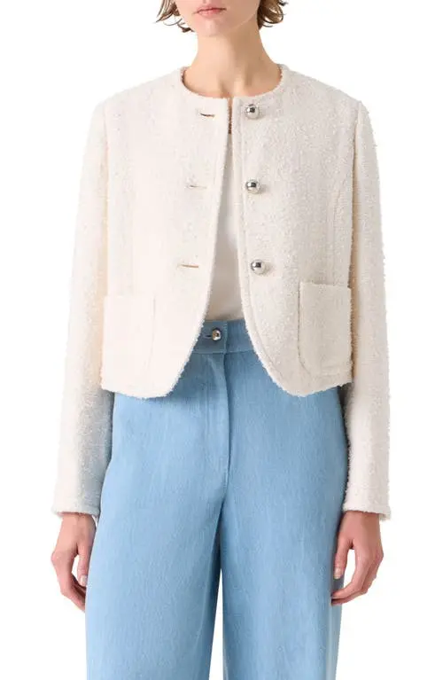 Akris Cotton-blend Bouclé Jacket