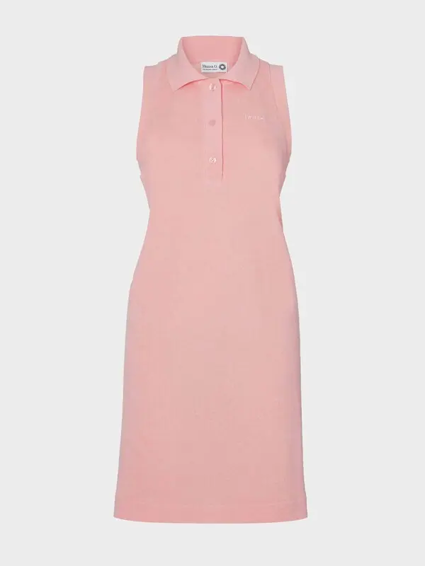 Hunza G Terry Towelling Tennis Dress - Pink