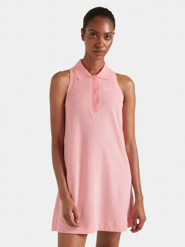 Hunza G Terry Towelling Tennis Dress - Pink