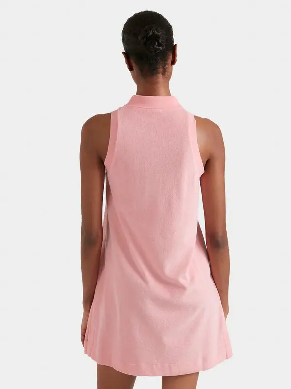 Hunza G Terry Towelling Tennis Dress - Pink