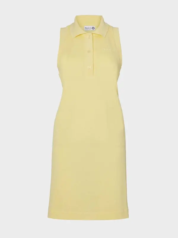 Hunza G Terry Towelling Tennis Dress - Butter