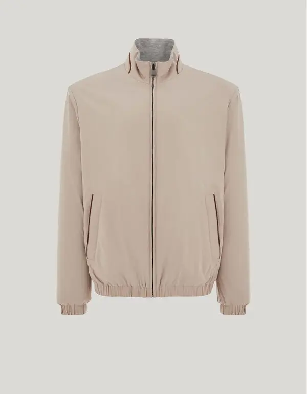 Canali Nuvola Dune Reversible Blouson Jacket - Beige