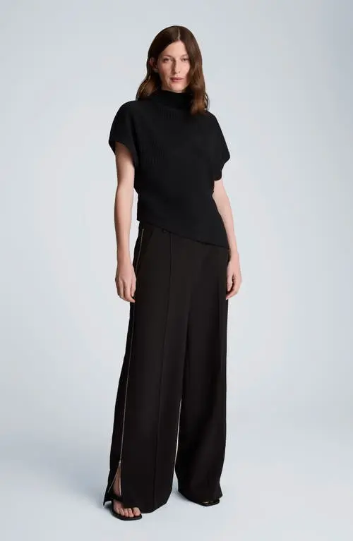 KENNETH COLE Asymmetric Rib Knit Top