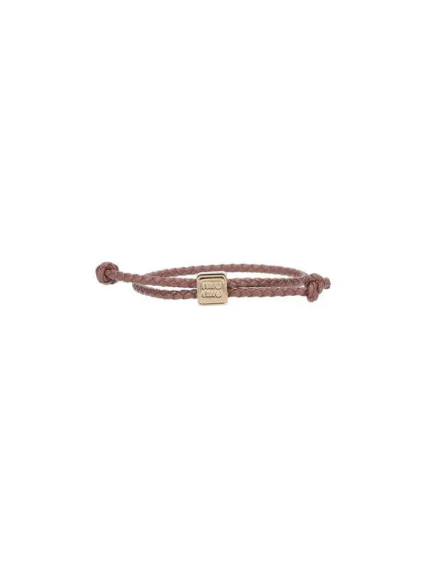 Miu Miu Leather Bracelet - Brown