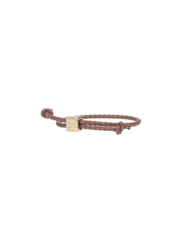 Miu Miu Leather Bracelet - Brown