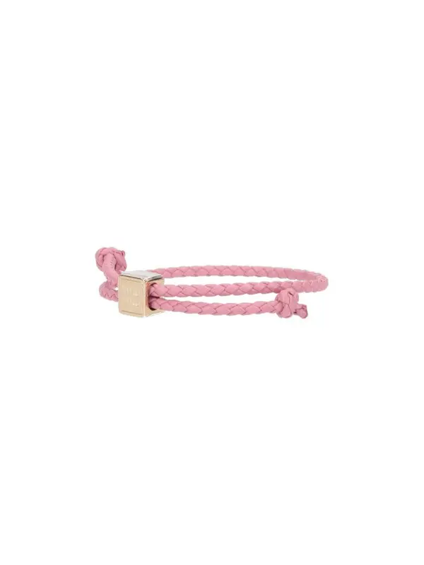 Miu Miu Leather Bracelet - Pink