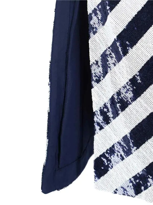 Ralph Lauren Sequin Embellished Midi Skirt - Blue