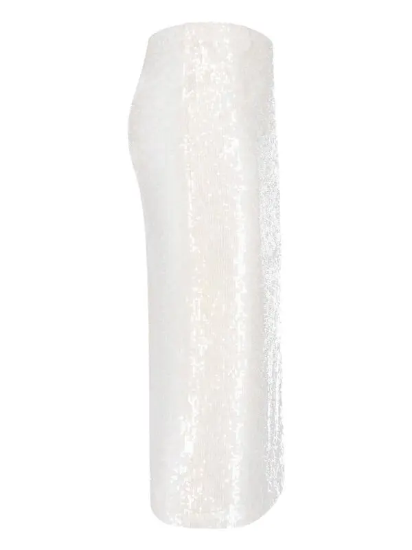P.a.r.o.s.h Sequin Midi Skirt - White