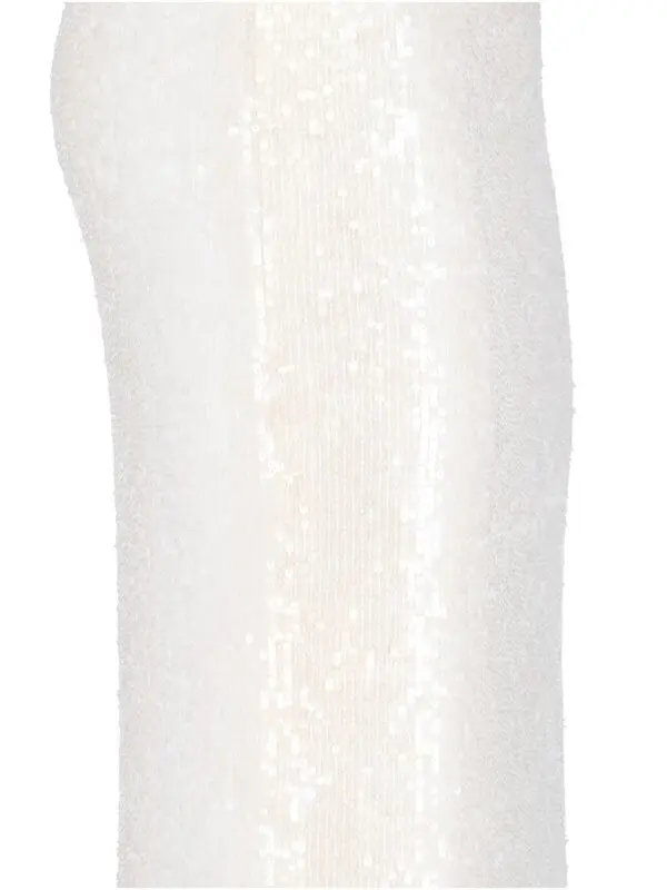P.a.r.o.s.h Sequin Midi Skirt - White