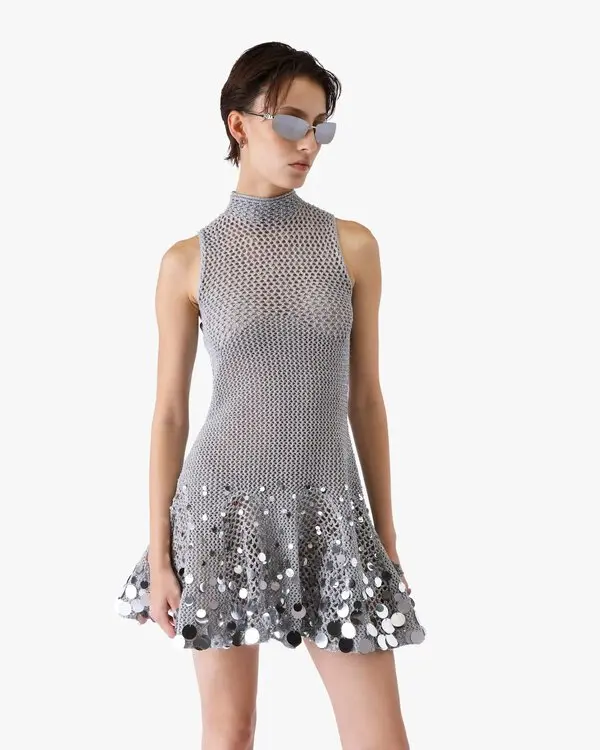 casablanca crochet mini dress Casablanca