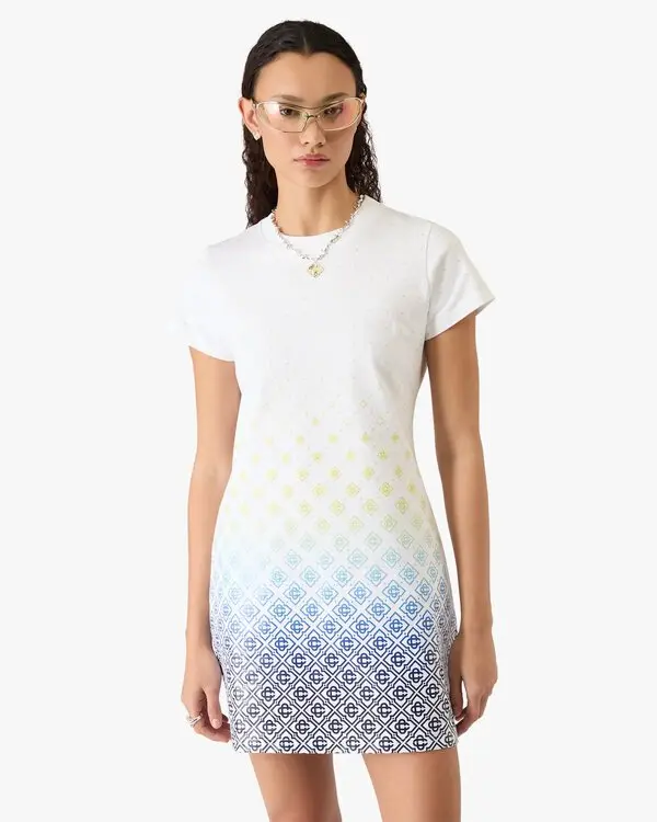 monogram t shirt dress Phallacy Reserve Cotton T-shirt Dress in Sovereign Monogram