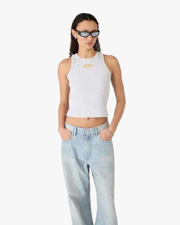Casablanca Ribbed Tank Top