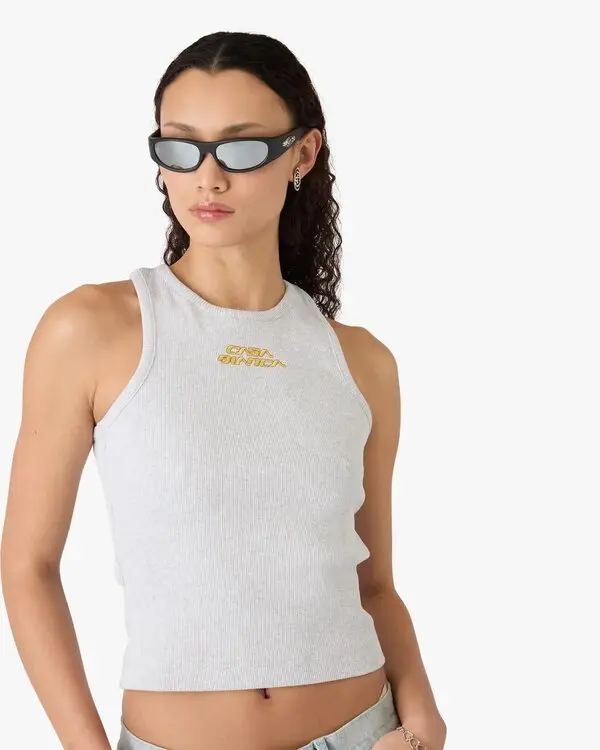 Casablanca Ribbed Tank Top