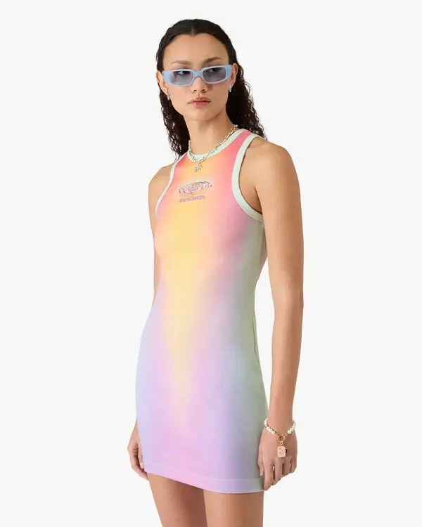 Casablanca Glass Gradient Maxi Tank Dress