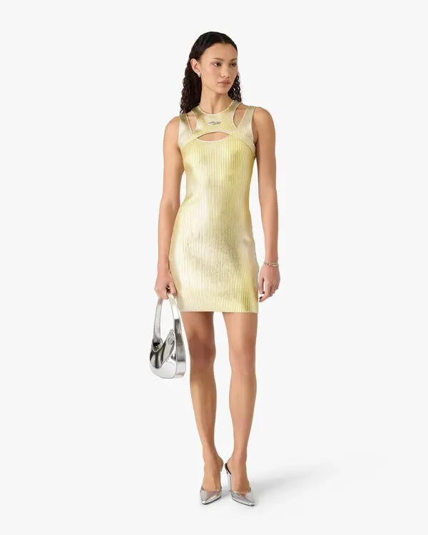 Casablanca Foil Printed Mini Dress
