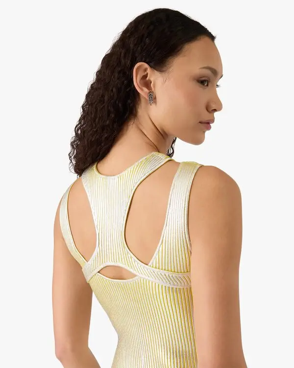 Casablanca Foil Printed Mini Dress