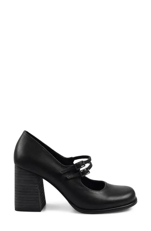ARTISAN CRAFTED BY ZIGI Lazio Mary Jane Pump - Black Leather