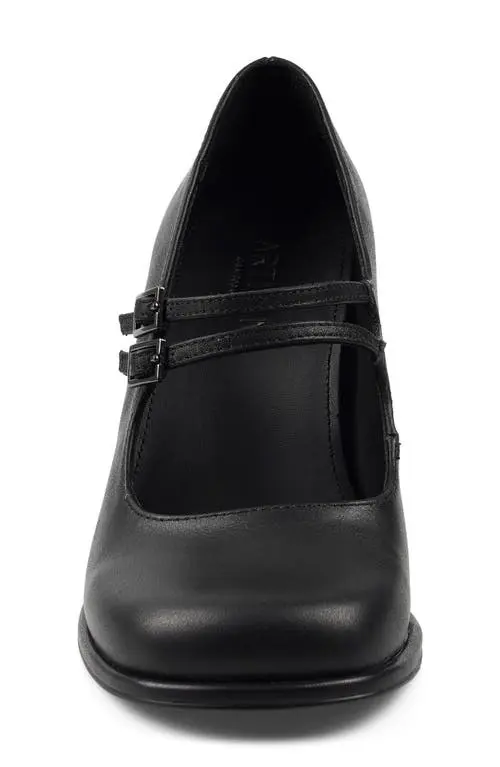 ARTISAN CRAFTED BY ZIGI Lazio Mary Jane Pump - Black Leather