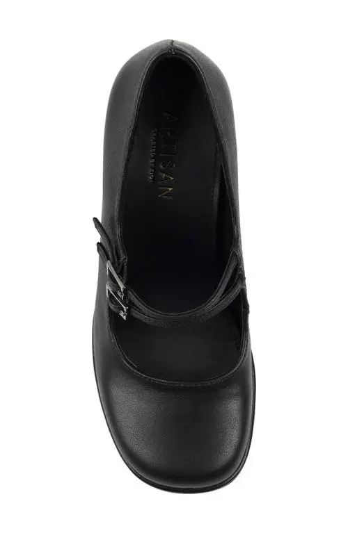 ARTISAN CRAFTED BY ZIGI Lazio Mary Jane Pump - Black Leather