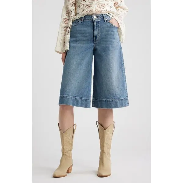 Treasure & Bond High Waist Wide Leg Cropped Jeans