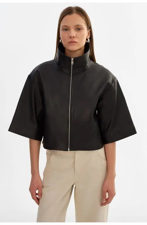 LAMARQUE Elin Leather Jacket - Black