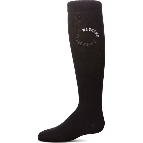 MEMOI Weekend Collective Knee High Socks - Black
