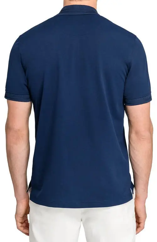 CON.STRUCT Slim Fit Short Sleeve Solid Polo - Navy