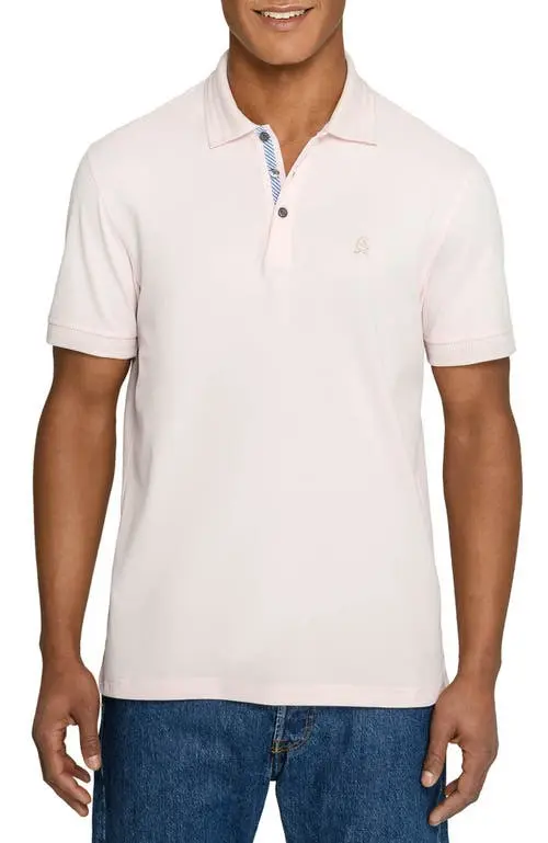 CON.STRUCT Slim Fit Short Sleeve Solid Polo - Pink