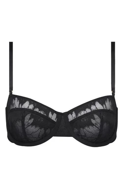CUUP The Balconette Floral Lace - Black