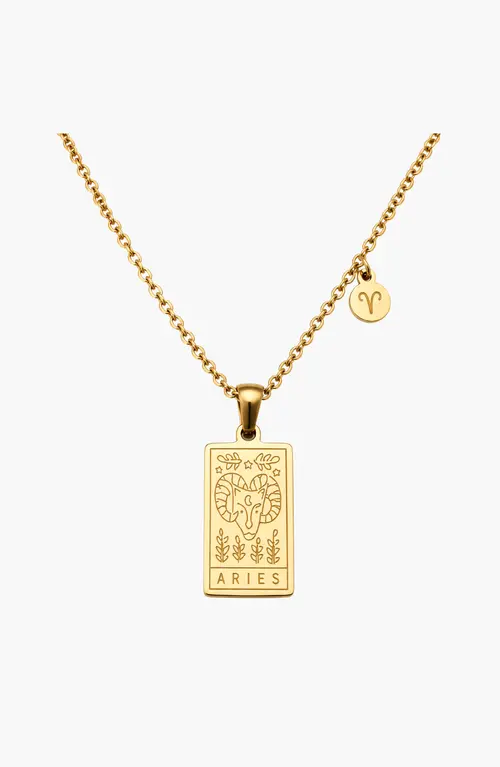 HUMANIST BEAUTY Zodiac Constellation Pendant Necklace - Aries