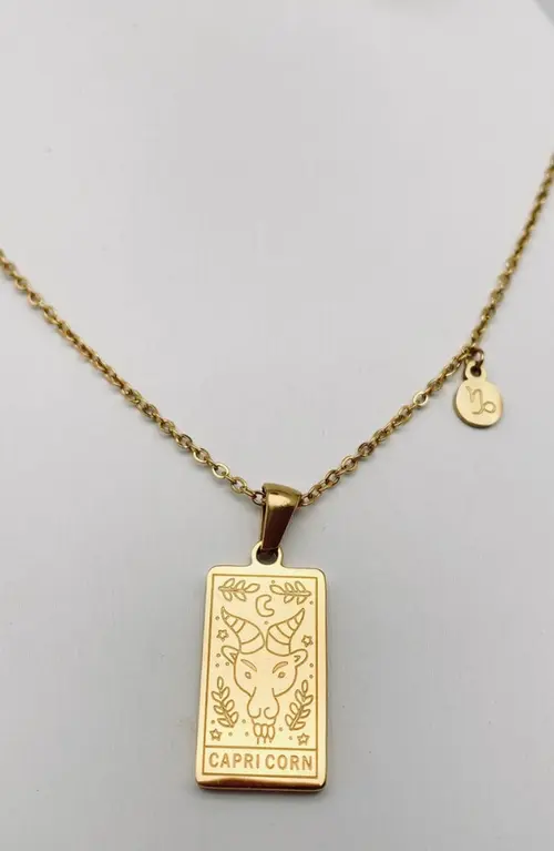 HUMANIST BEAUTY Zodiac Constellation Pendant Necklace - Capricorn