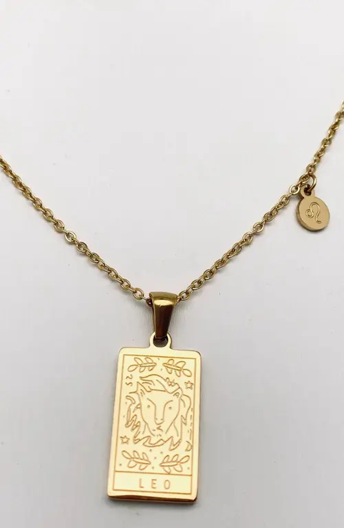 HUMANIST BEAUTY Zodiac Constellation Pendant Necklace - Leo