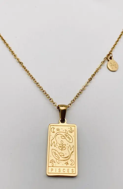 HUMANIST BEAUTY Zodiac Constellation Pendant Necklace - Pisces