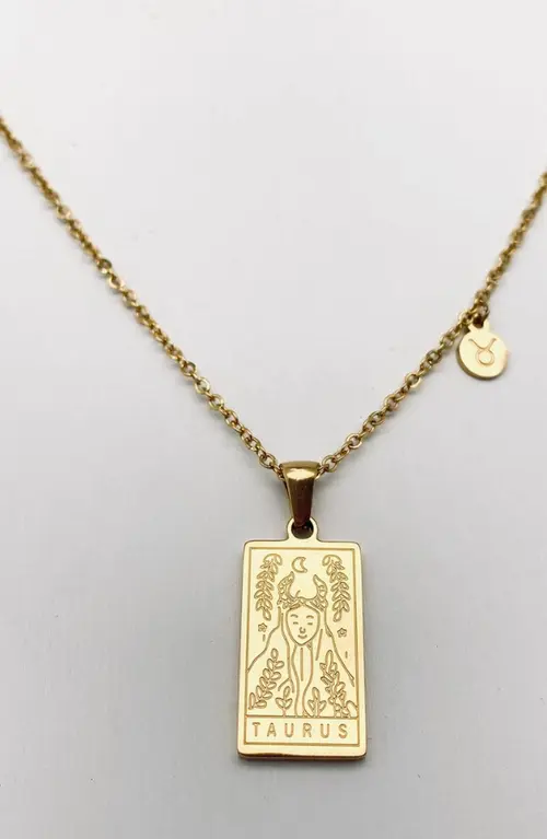 HUMANIST BEAUTY Zodiac Constellation Pendant Necklace - Taurus