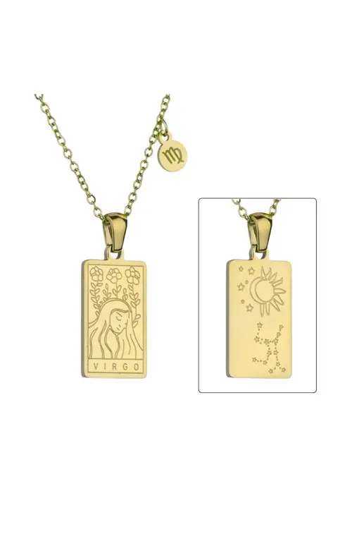 HUMANIST BEAUTY Zodiac Constellation Pendant Necklace - Virgo