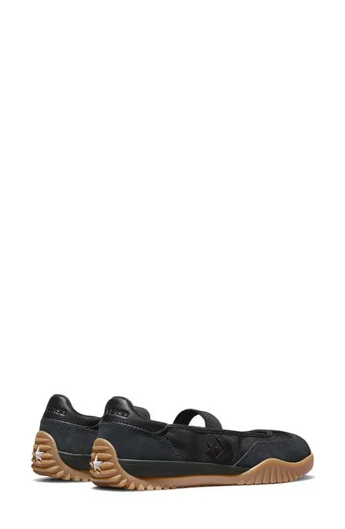 CONVERSE Run Star Trainer Ballet Flat - Black/black/gum