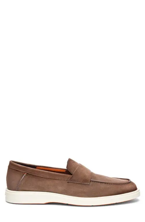 Santoni Revolve Moc-toe Loafer - Brown