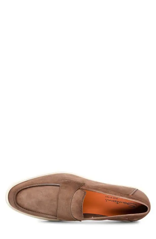Santoni Revolve Moc-toe Loafer - Brown