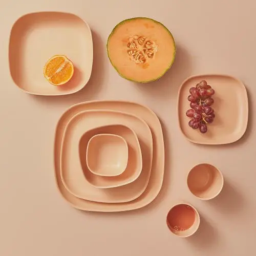 EKOBO Square Medium Plate - Blush