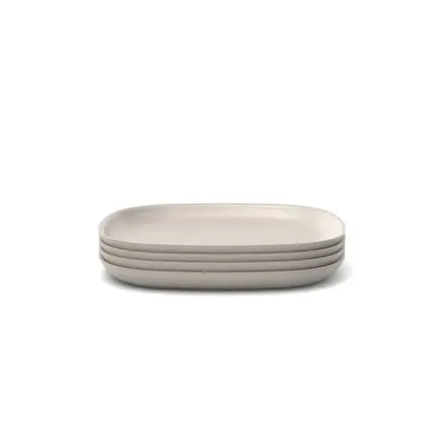 EKOBO Square Medium Plate - Stone