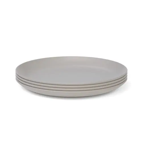 EKOBO Round Dinner Plateset Of 4 - Stone