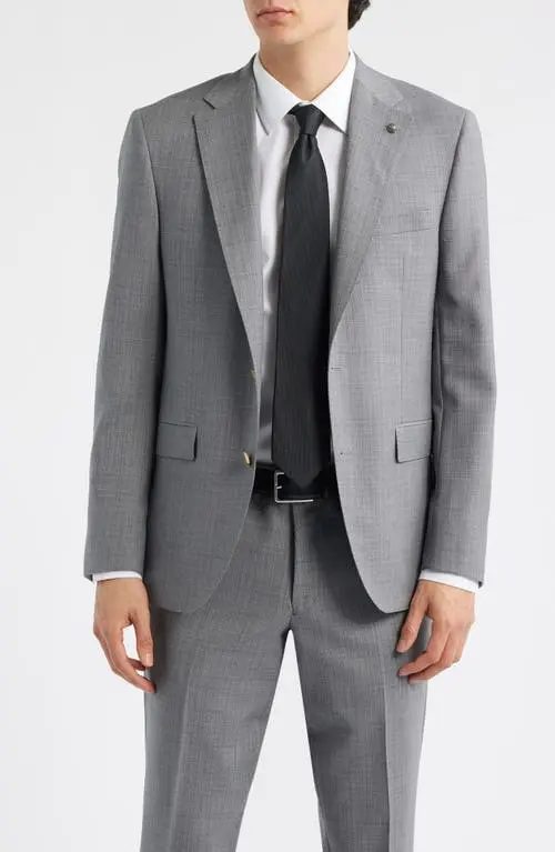 JACK VICTOR Exprit Dark Light Mélange Wool Suit