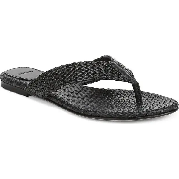 Vince Lotus Flip Flop - Black