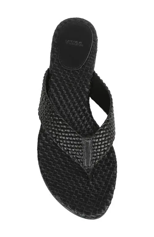 Vince Lotus Flip Flop - Black