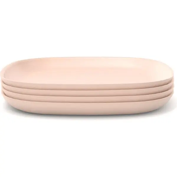 EKOBO Square Dinner Plateset Of 4 - Blush